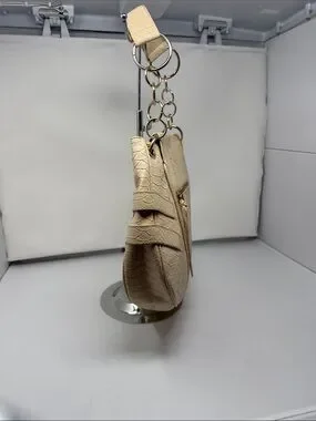 Korto Momolu | Bags | Neutral Cream Textured Shoulder Tote With Gold ...